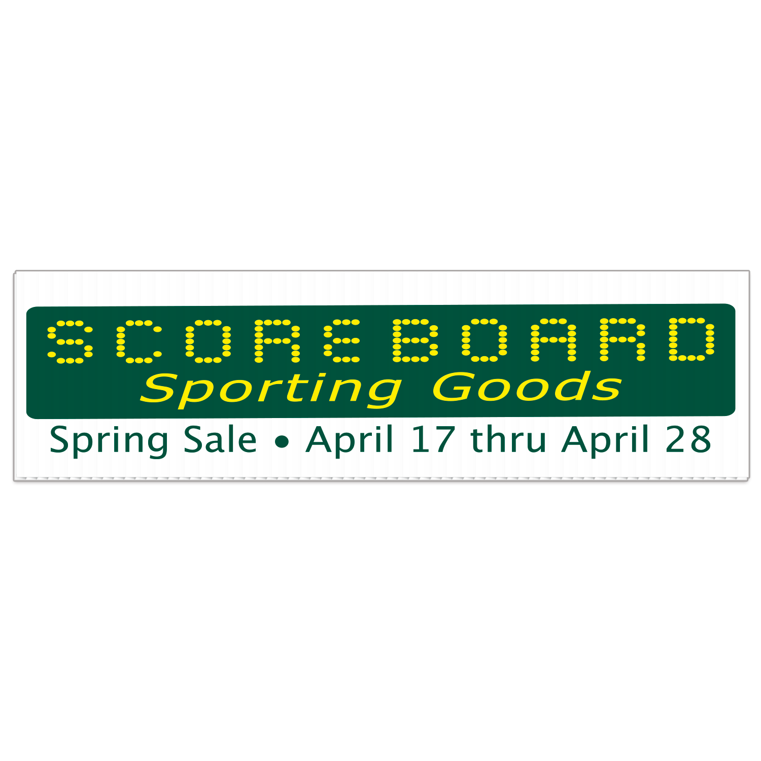 Plastic Corrugated Signs